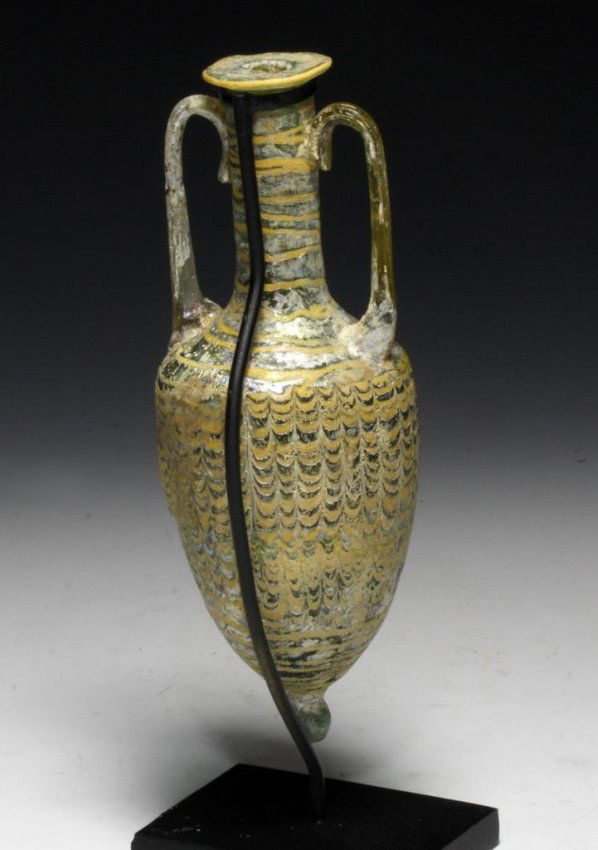 Phoenician Coreform Glass Amphoriskos : Lot 131