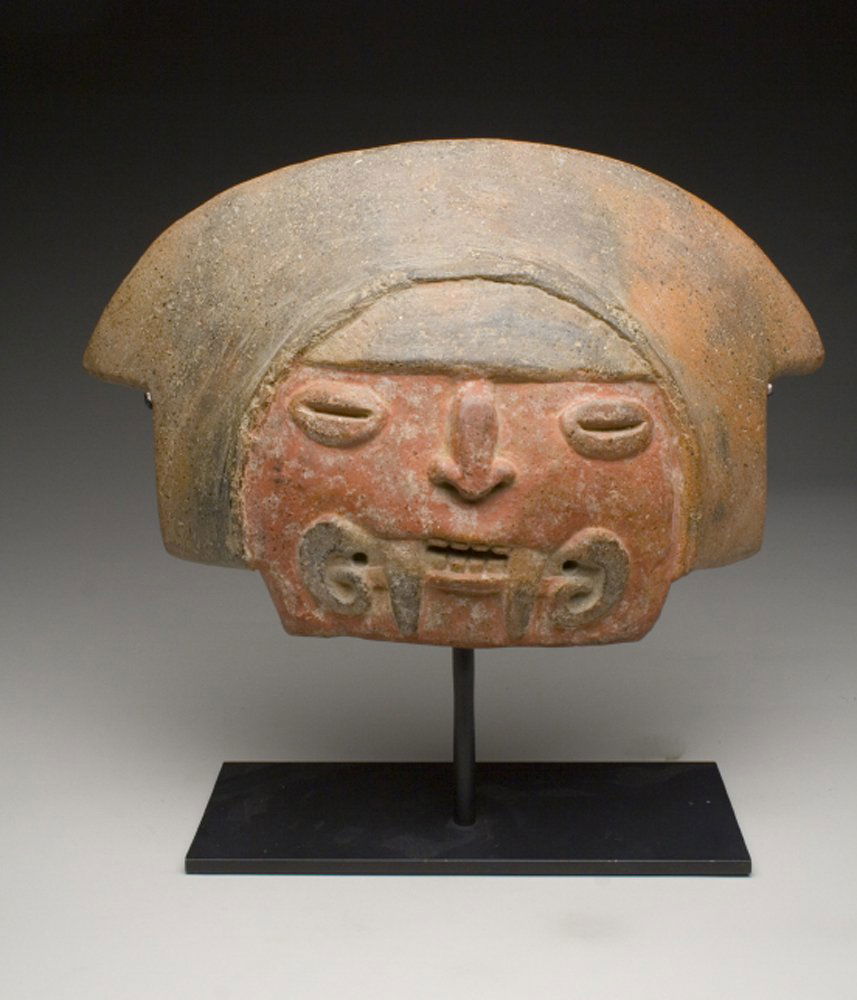 Exceptionally Rare Chavin Pottery Mask