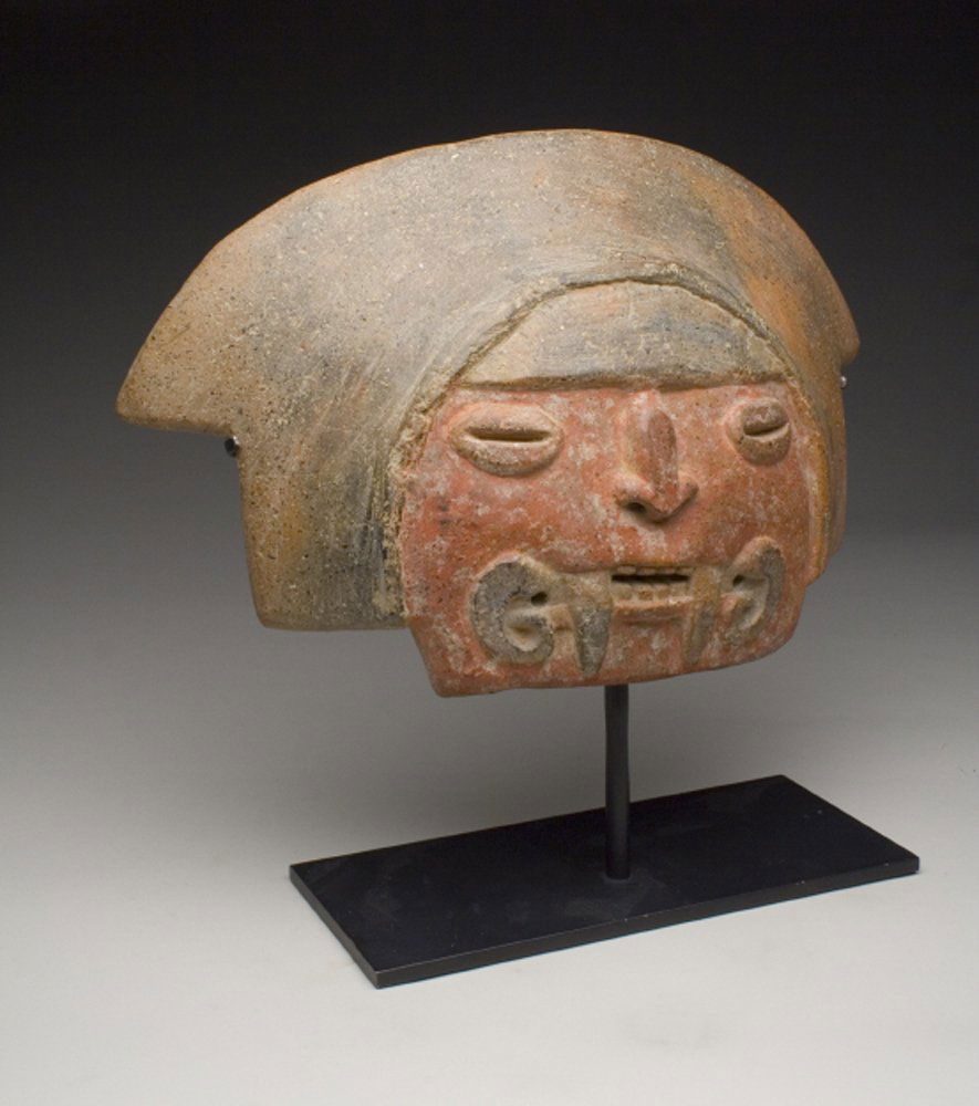 Exceptionally Rare Chavin Pottery Mask