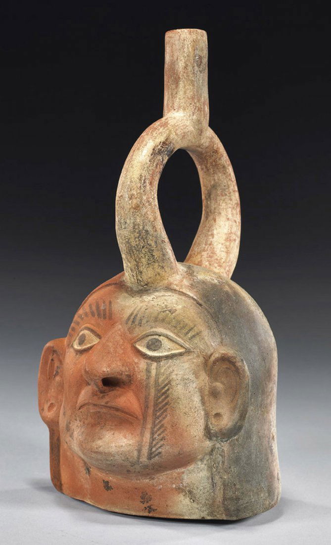 Moche Portrait Vessel of a Young Warrior - Jun 14, 2013 | Artemis ...