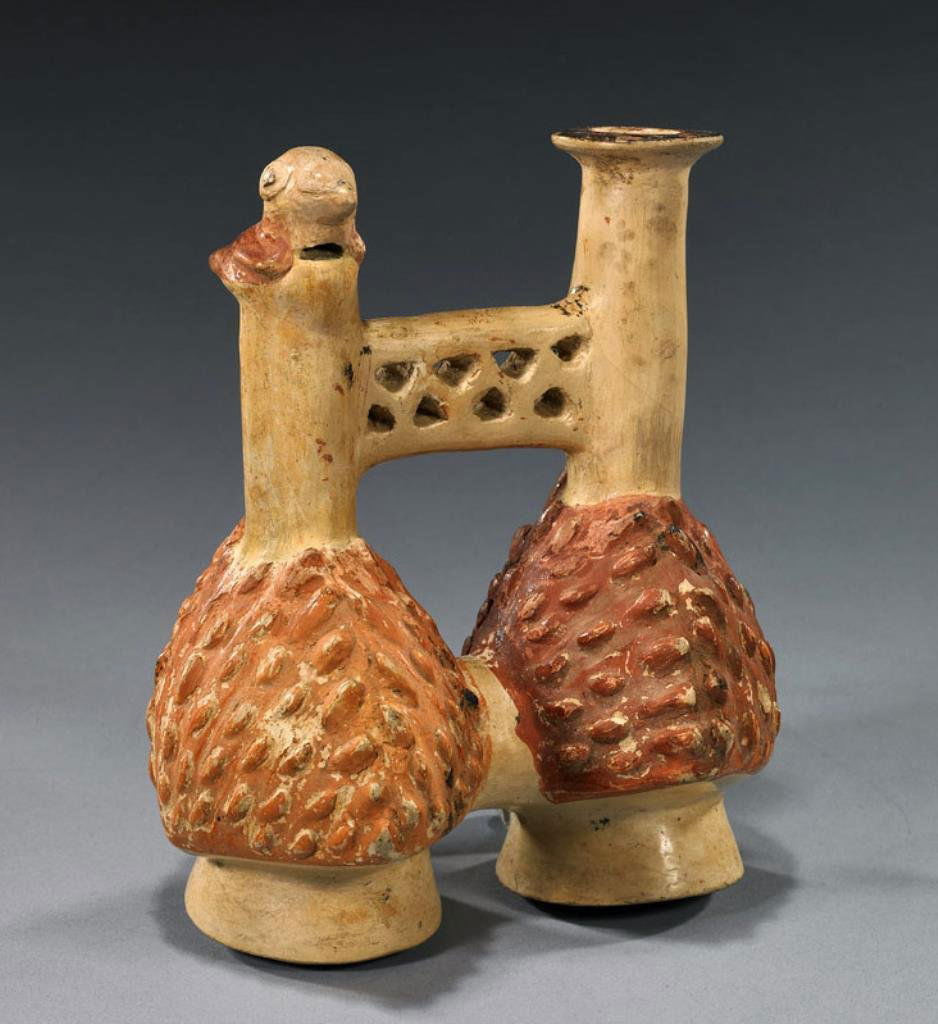 Inca Double-Chambered Whistling Stirrup Vessel