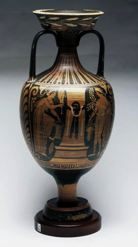 Greek Apulian Neck Amphora - Patera Painter