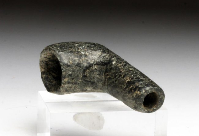 Native American Mississippian Stone Pipe : Lot 234