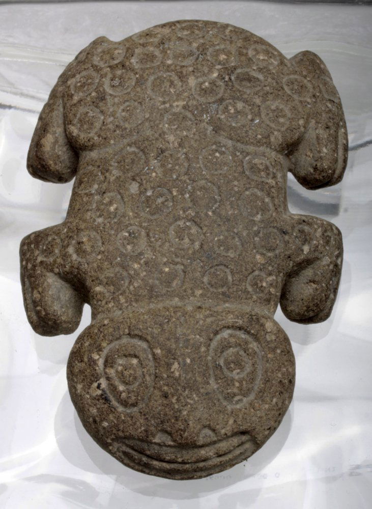 Rare Inca Carved Stone Frog
