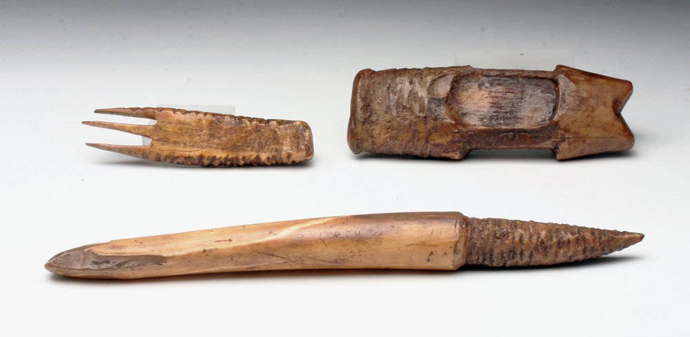 Lot of 3 Ancient Inuit Seal hunting Tools - Apr 16, 2014 | Artemis ...