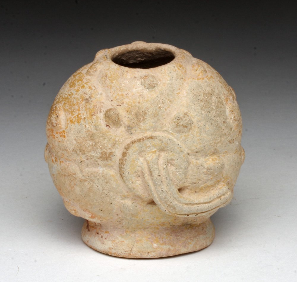 Superb Mayan Poison Pot, Melon Form - May 21, 2014 | Artemis Gallery in CO