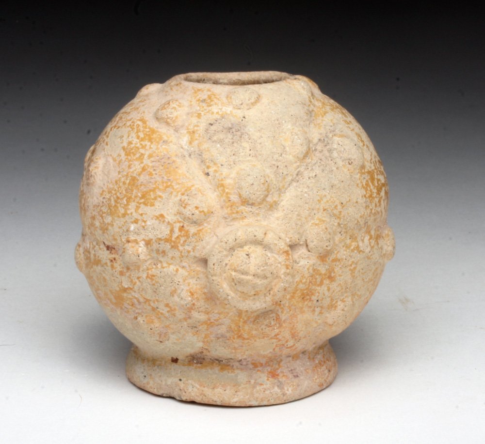 Superb Mayan Poison Pot, Melon Form - May 21, 2014 | Artemis Gallery in CO