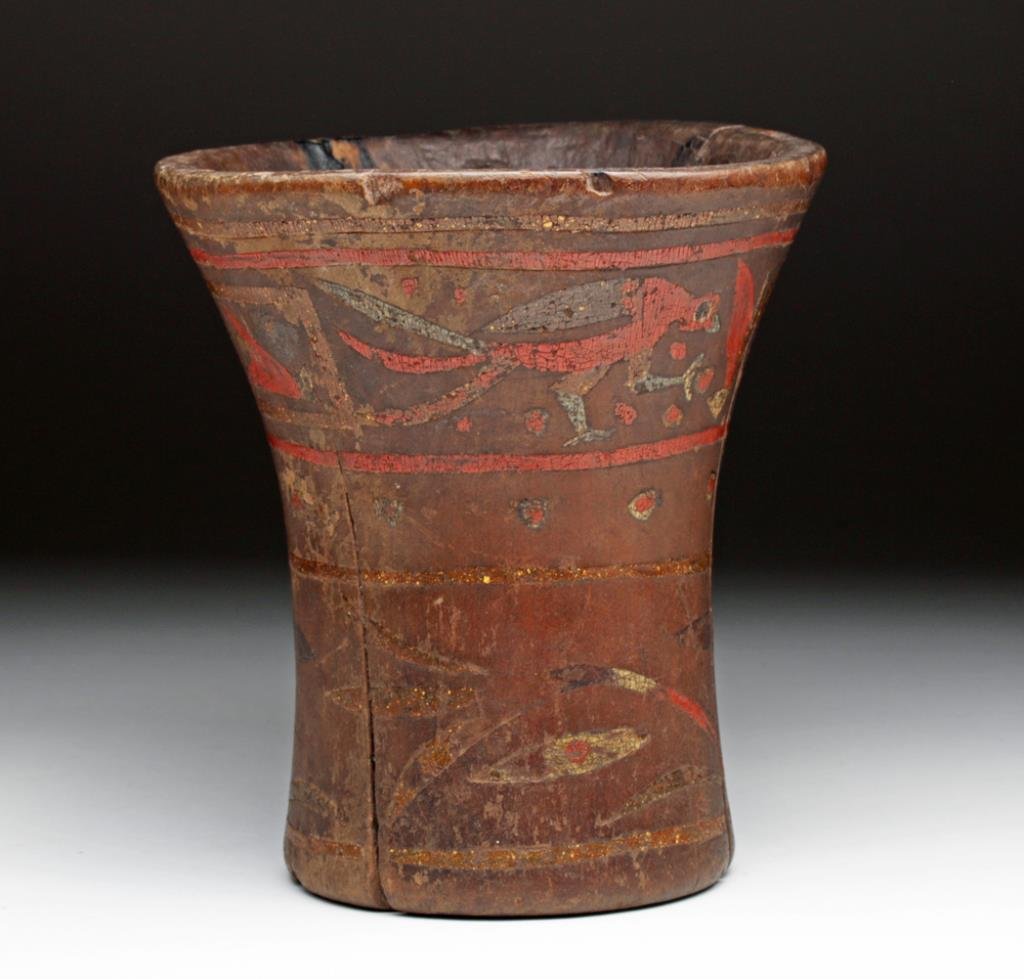 Fine Inca Decorated Wooden Kero - Sep 24, 2014 | Artemis Gallery in CO
