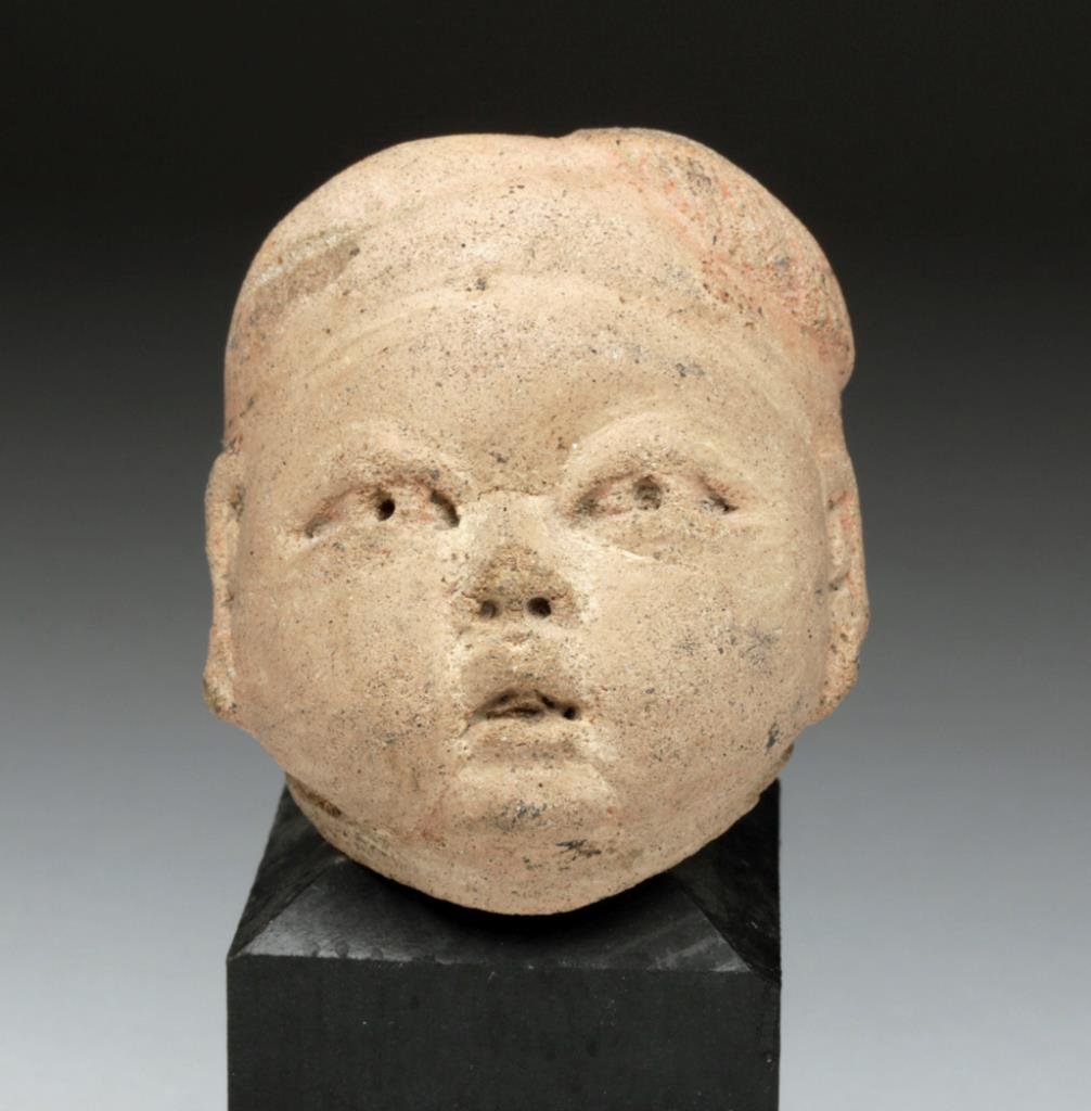 Pre-Columbian Olmec Baby Head