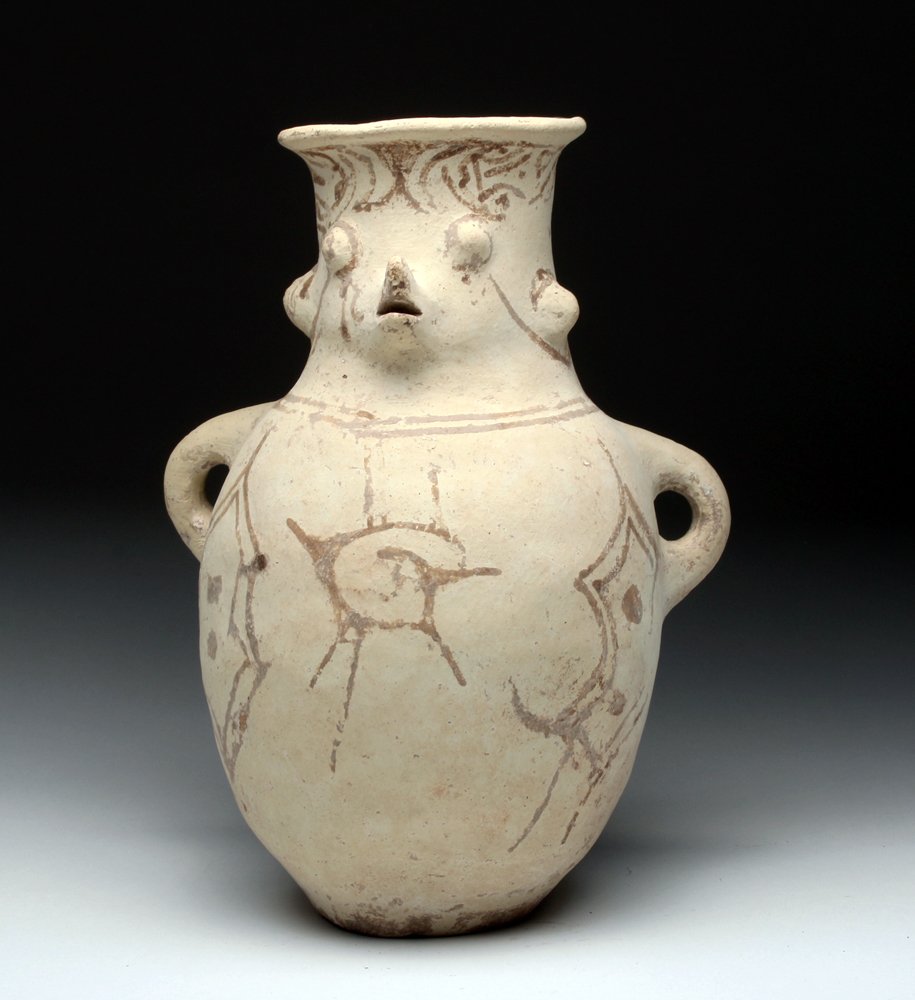 Huastec Pottery Bi-Chrome Anthropomorphic Vessel