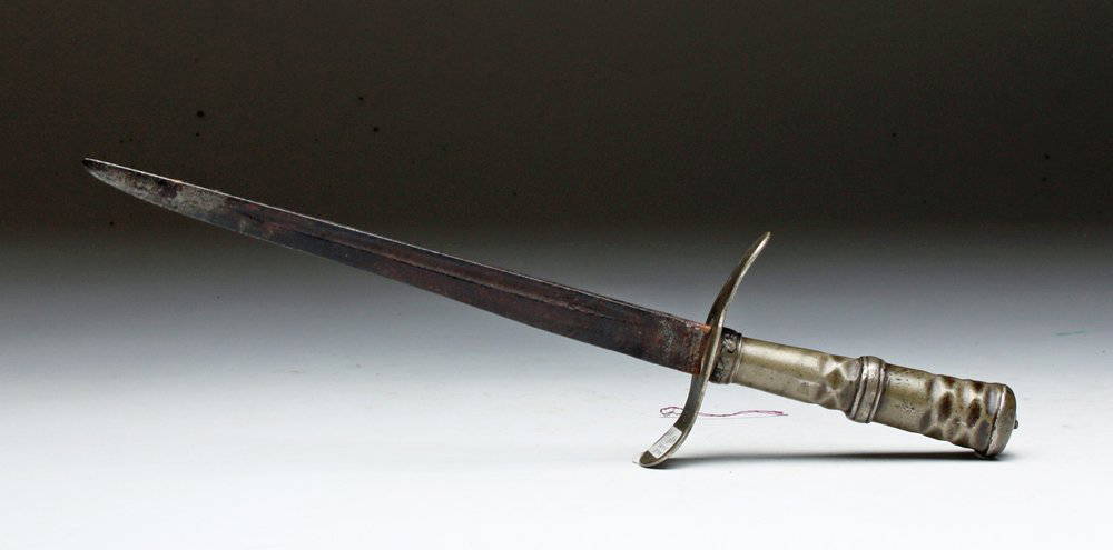Rare 18th C. Colonial Iron Dagger, Ex Historia