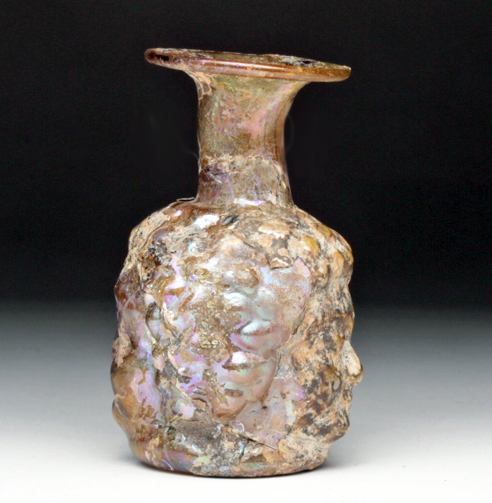 Ancient Roman Glass Janus Flask - Bacchus - Nov 19, 2015 | Artemis ...