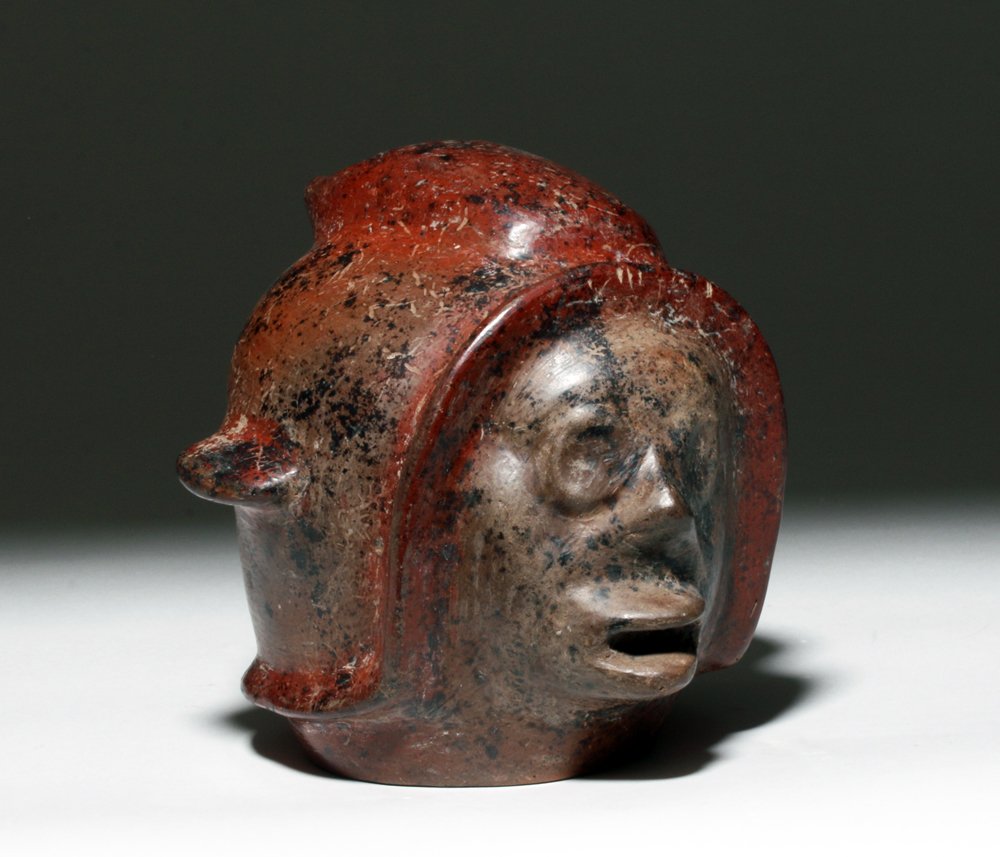 Large Colima Redware Jar Fascinating Form!