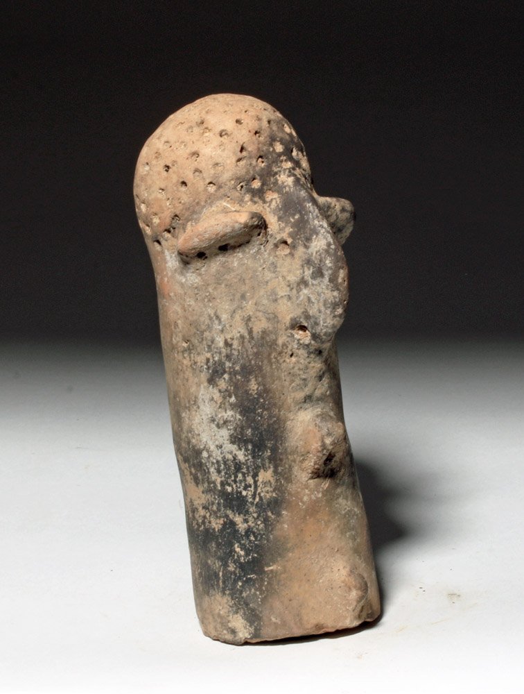 Ancient Bura Terracotta Phallic Shaped Funerary Urn