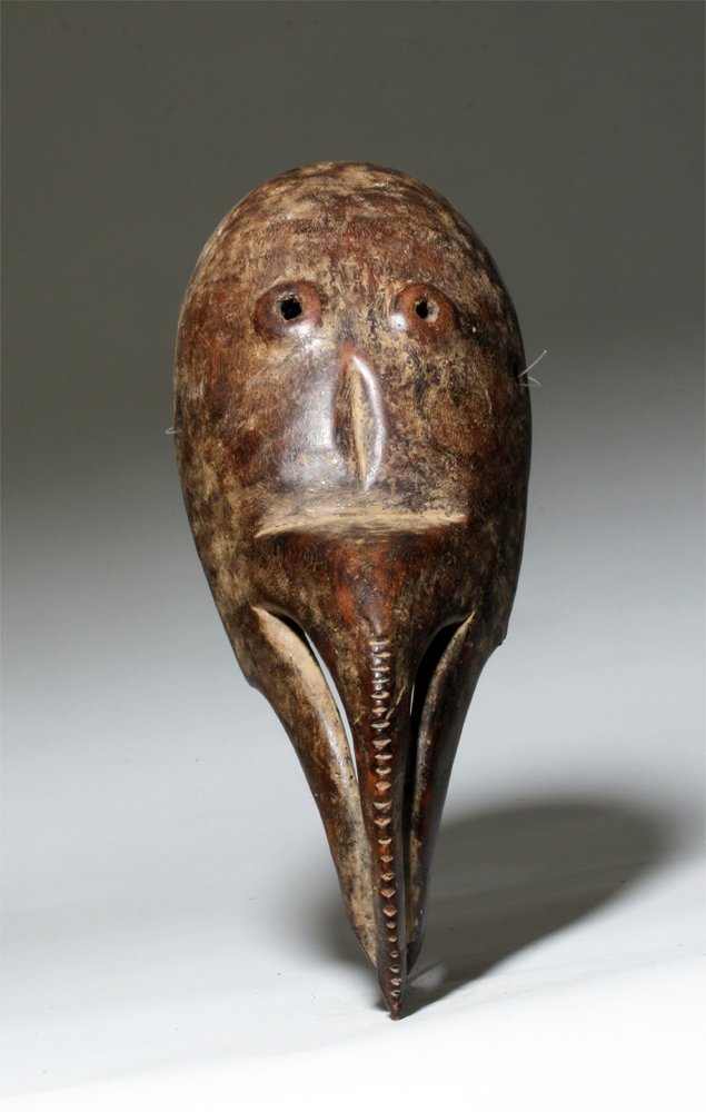 African Dan Carved Wood Bird Mask, ex-Arnovick