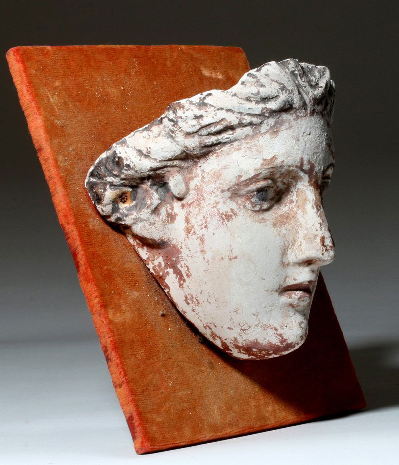 Romano Egyptian Plaster Mummy Mask - Original Pigments