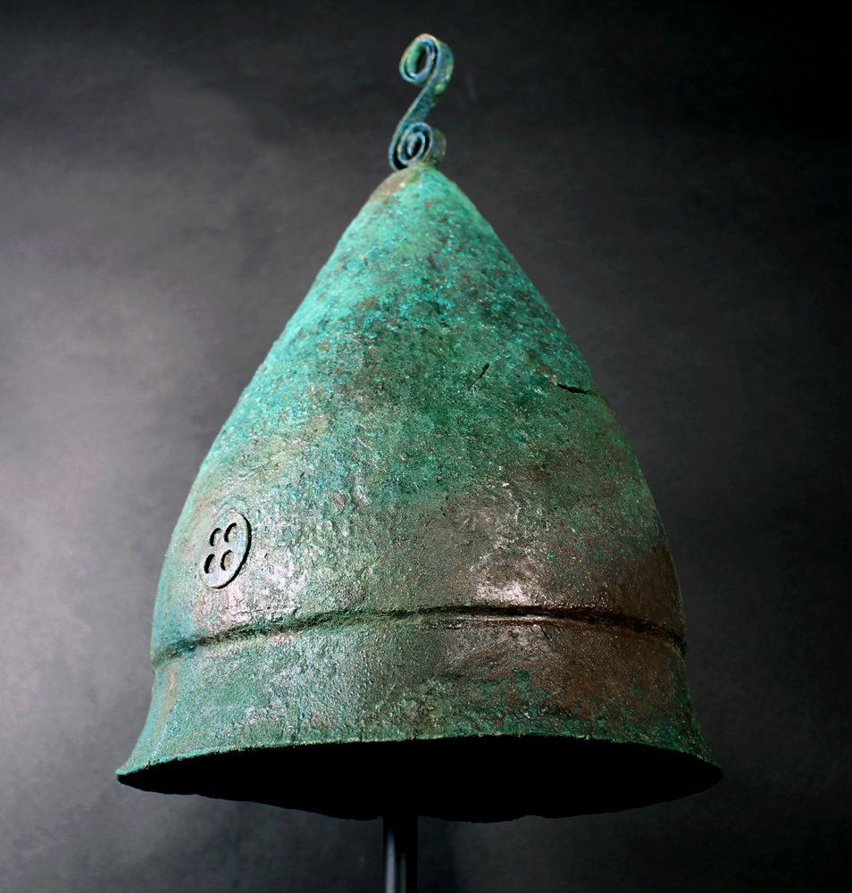 Rare / Important Greek Bronze Pilos Helmet