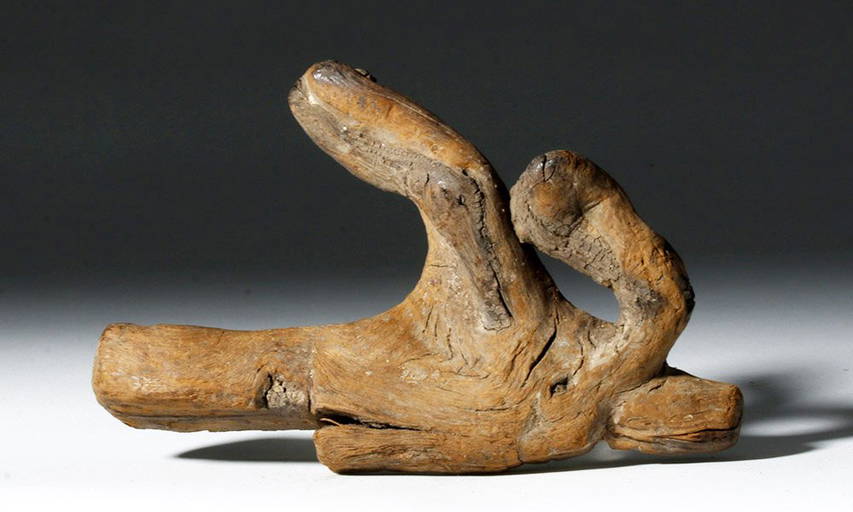 Rare Inca Wood Foot Plow Chalki Taklla