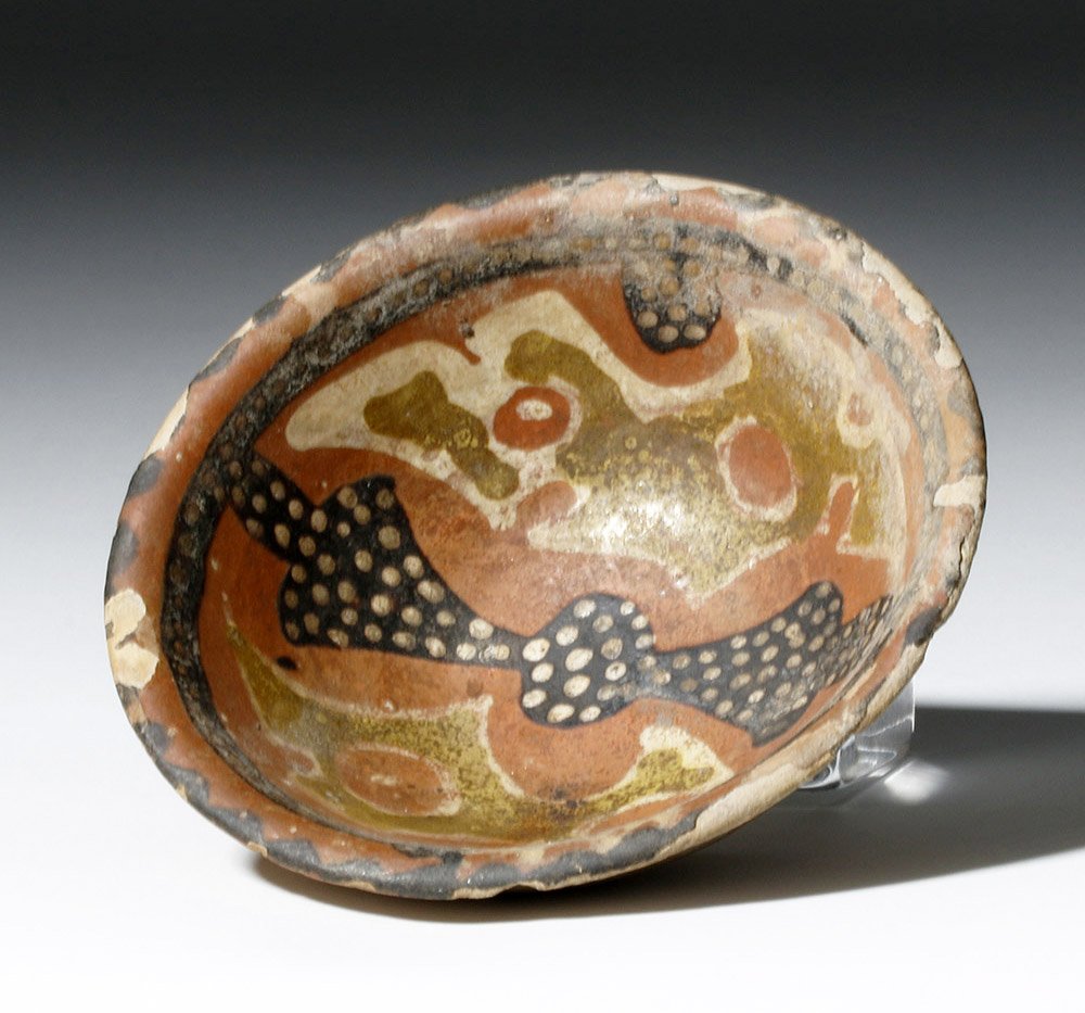 Persian Islamic Polychrome Bowl - 13th - 14th C.