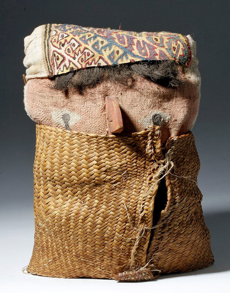 Chancay Mummy Mask / Textile Bundle