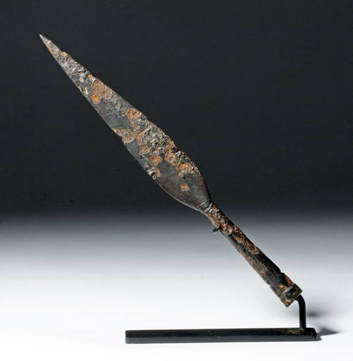 Celtic La Tene Iron Socketed Spearhead, Ex Christie's