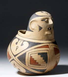 Casas Grandes Ramos Polychrome Pottery Effigy Vessel
