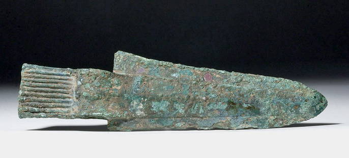 Chinese Bronze Weapon Tomahawk From Shang Dynasty