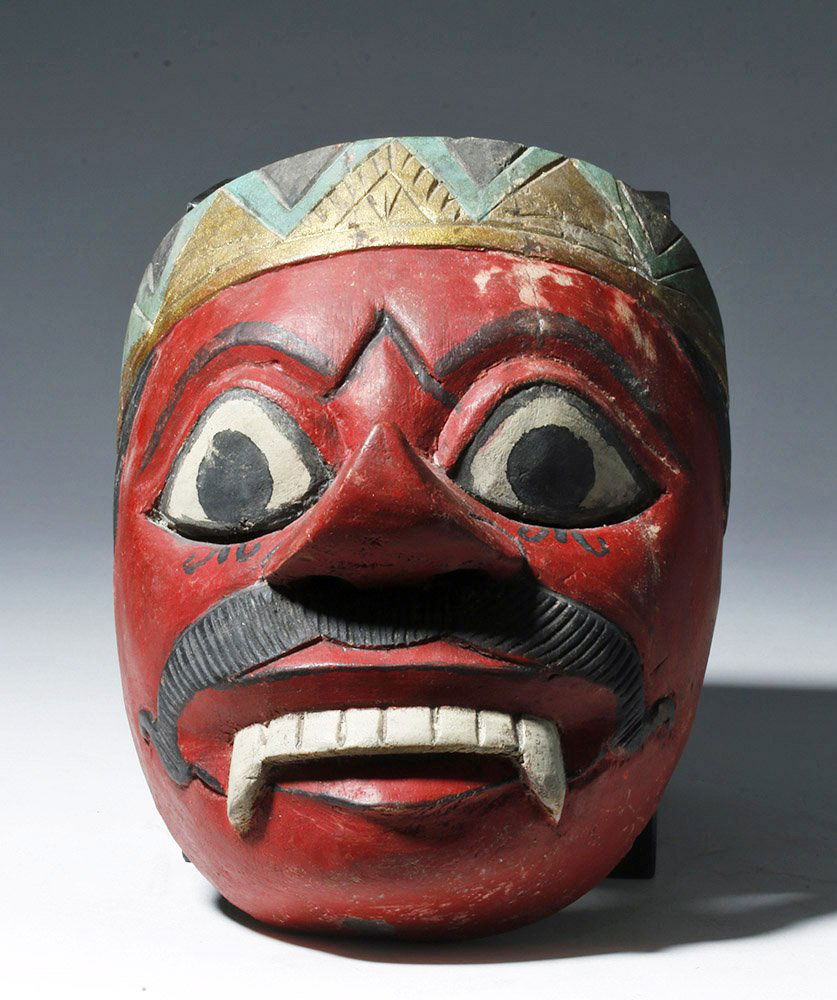 20th C. Javanese Painted Wood Dance Mask - Buta - Aug 31, 2020 ...