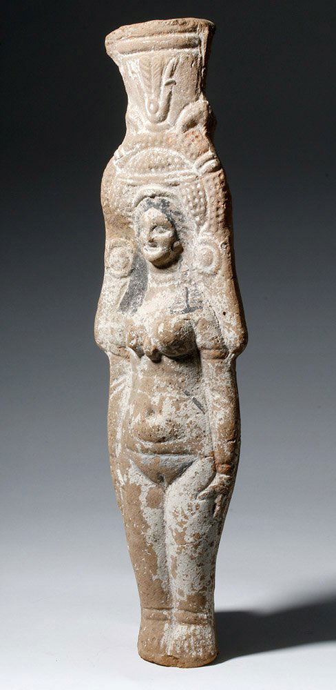 Large Egyptian Pottery Astarte Figure