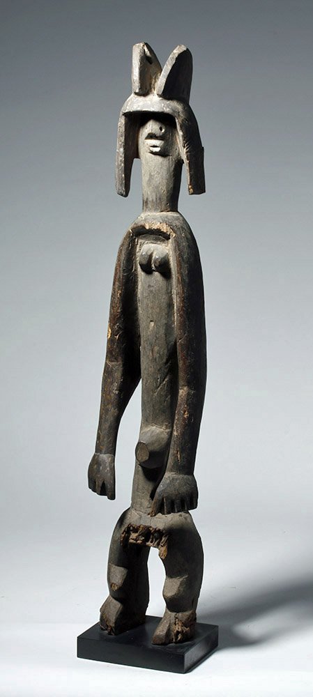 Large Carved Wooden African Mumuye Figure