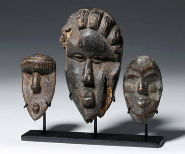 Three African Dan Masks