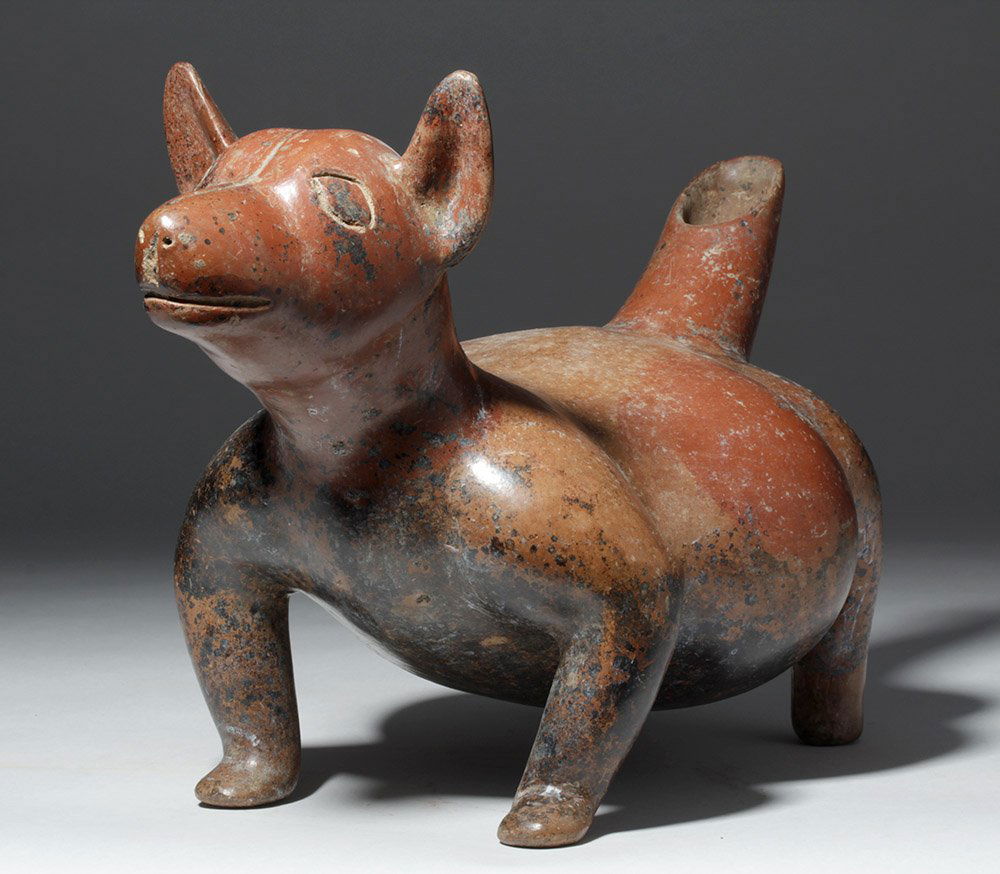 Large & Very Fine Colima Pottery Dog