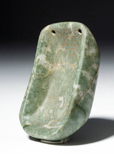 Rare Olmec Engraved Stone Drug Palette