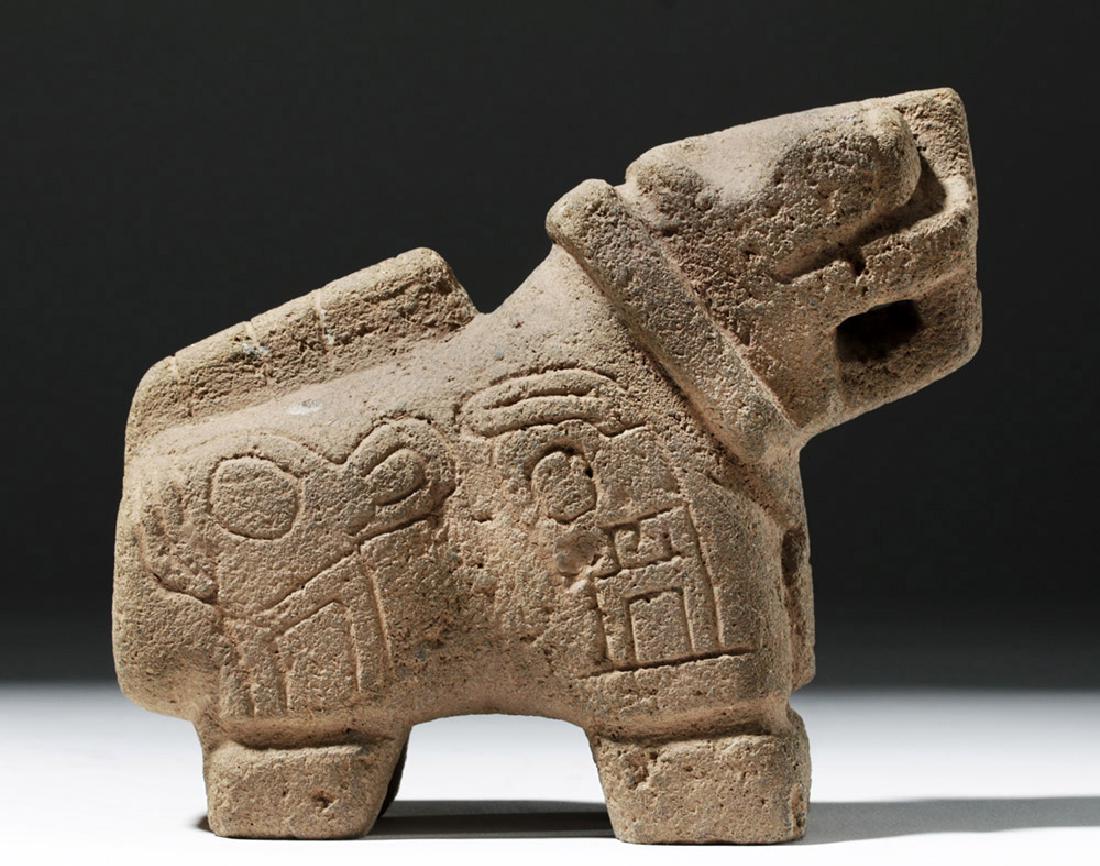 Tiahuanaco Carved Basalt Stone Puma w/ Turquoise - Jan 19, 2017 ...