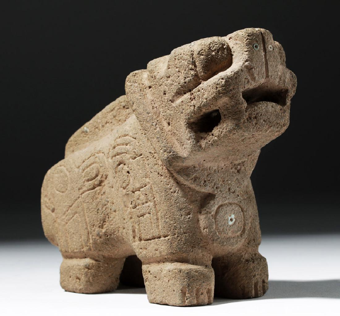 Tiahuanaco Carved Basalt Stone Puma w/ Turquoise - Jan 19, 2017 ...