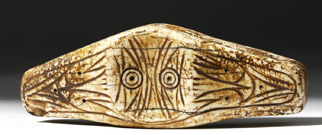 19th C. Eskimo Ivory Tool Thunderbird Imagery