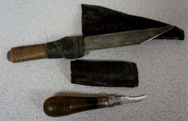 Lot Of 2 Rare Early Prison Made Shanks