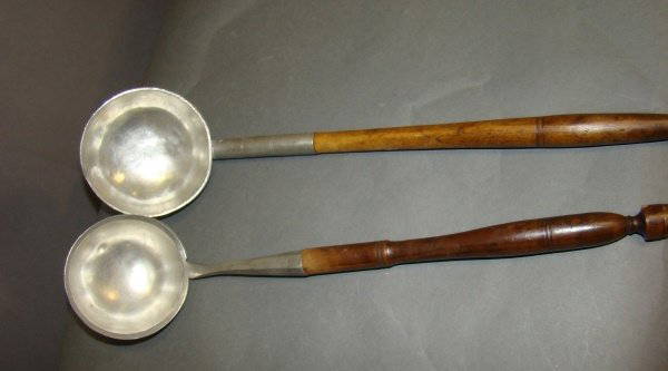Lot Of 2 19c Pewter And Wood Handle Ladles - Apr 22, 2015 | Tonya ...