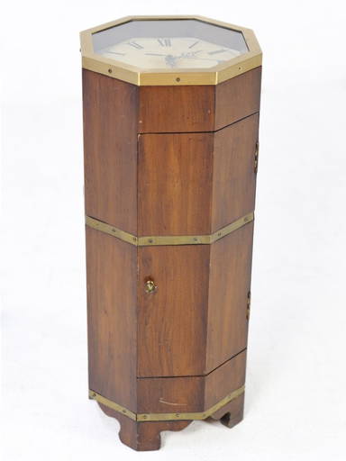 An Octagonal Clock Side Table