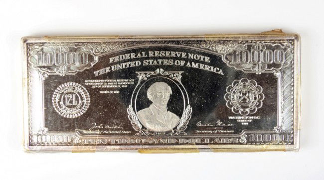 10: ONE TROY POUND OF SILVER - $10,000 FEDERAL RESERVE - Apr 28, 2011 ...