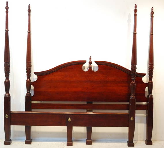 A Sumter King Size Mahogany Poster Bed