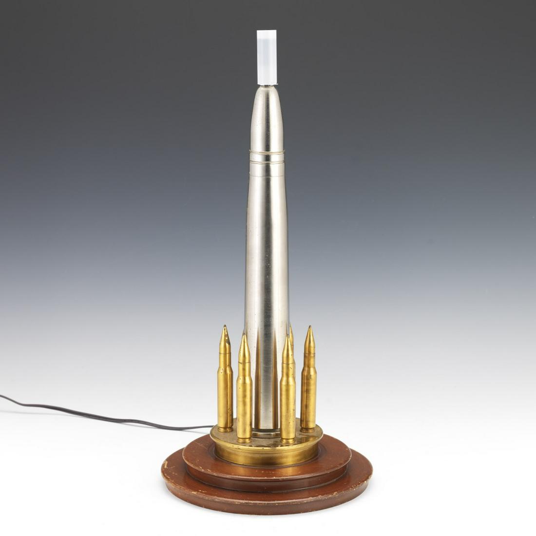 Trench Art Artillery Shell Lamp