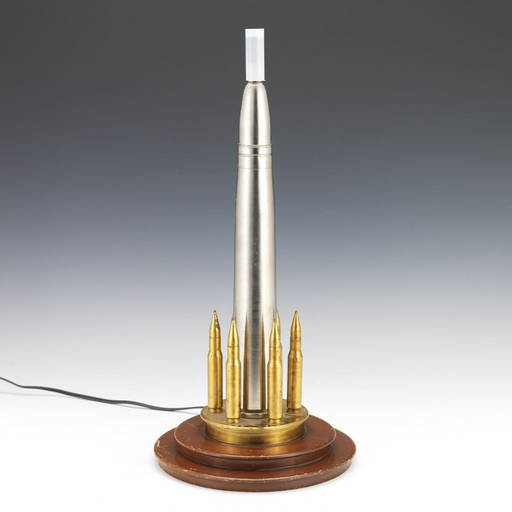 Trench Art Artillery Shell Lamp