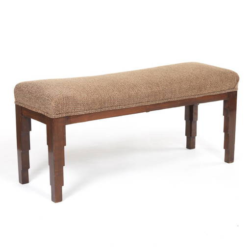 Art Deco Mahogany Bench