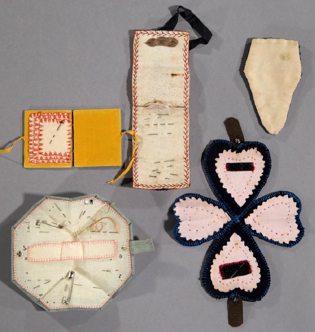 ASSORTED FABRIC SEWING ACCOUTREMENTS, LOT OF FIVE