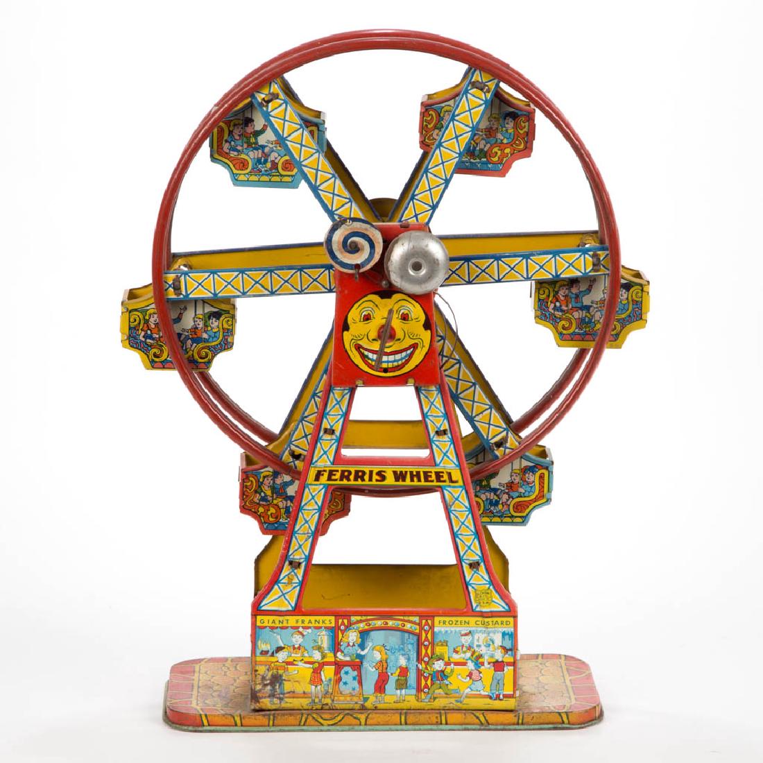 CHEIN "HERCULES" TIN WIND-UP FERRIS WHEEL TOY