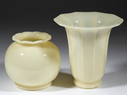 Steuben Attributed Art Glass Vases, Lot Of Two