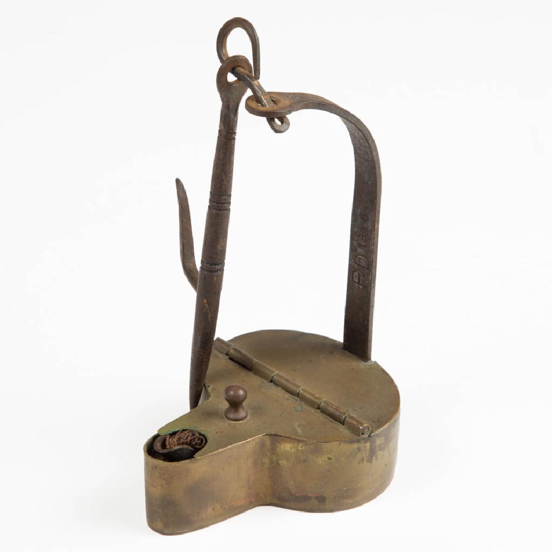 Reproduction Peter Derr Brass And Wrought Iron Betty