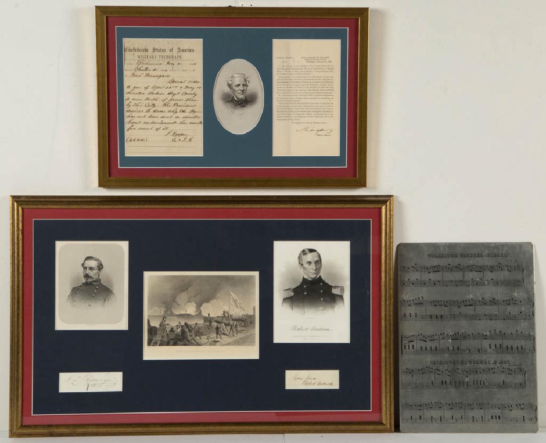 Civil War Confederate General And Related Signatures,