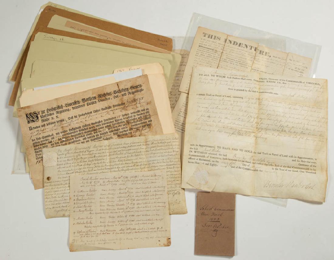 RINKER FAMILY, SHENANDOAH CO., SHENANDOAH VALLEY OF